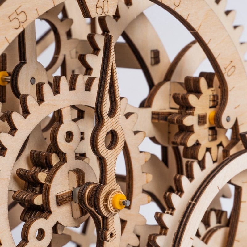 Pendulum Clock 3D Puzzle, Wooden Mechanical Model Kit, Art Collectible ...