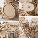 Musical Instrument Drum Kit Accordion Cello 3D Puzzle, Wooden ...