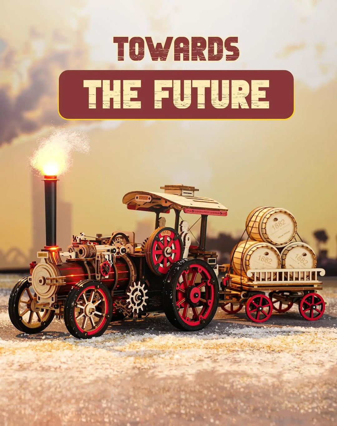 3D Wooden Tractor Puzzle, Mechanical Model Kit, Farm Decor - Etsy