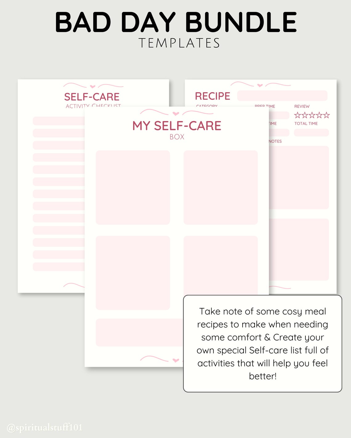 Bad Day Care Bundle Instant Download Care Package - Etsy