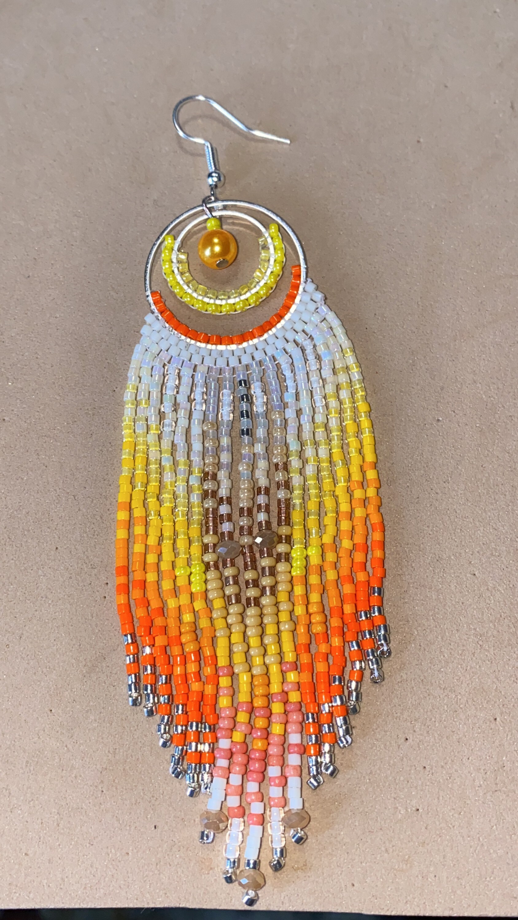 Boucles d’oreilles à franges de perles de graines Miyuki - Etsy France