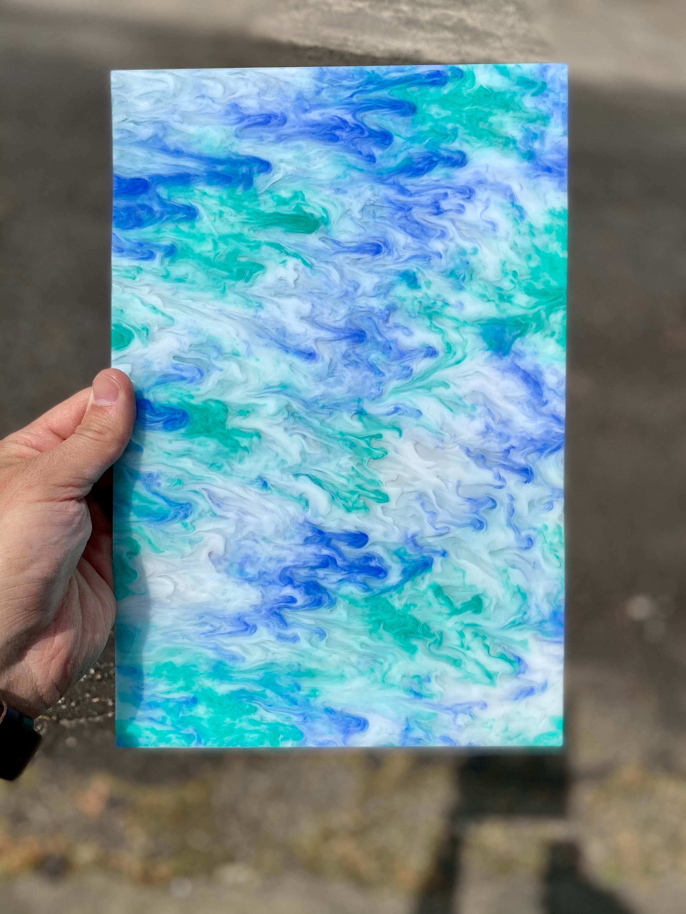 Map of the Earth: Cast Acrylic 3mm 12x8 - Etsy