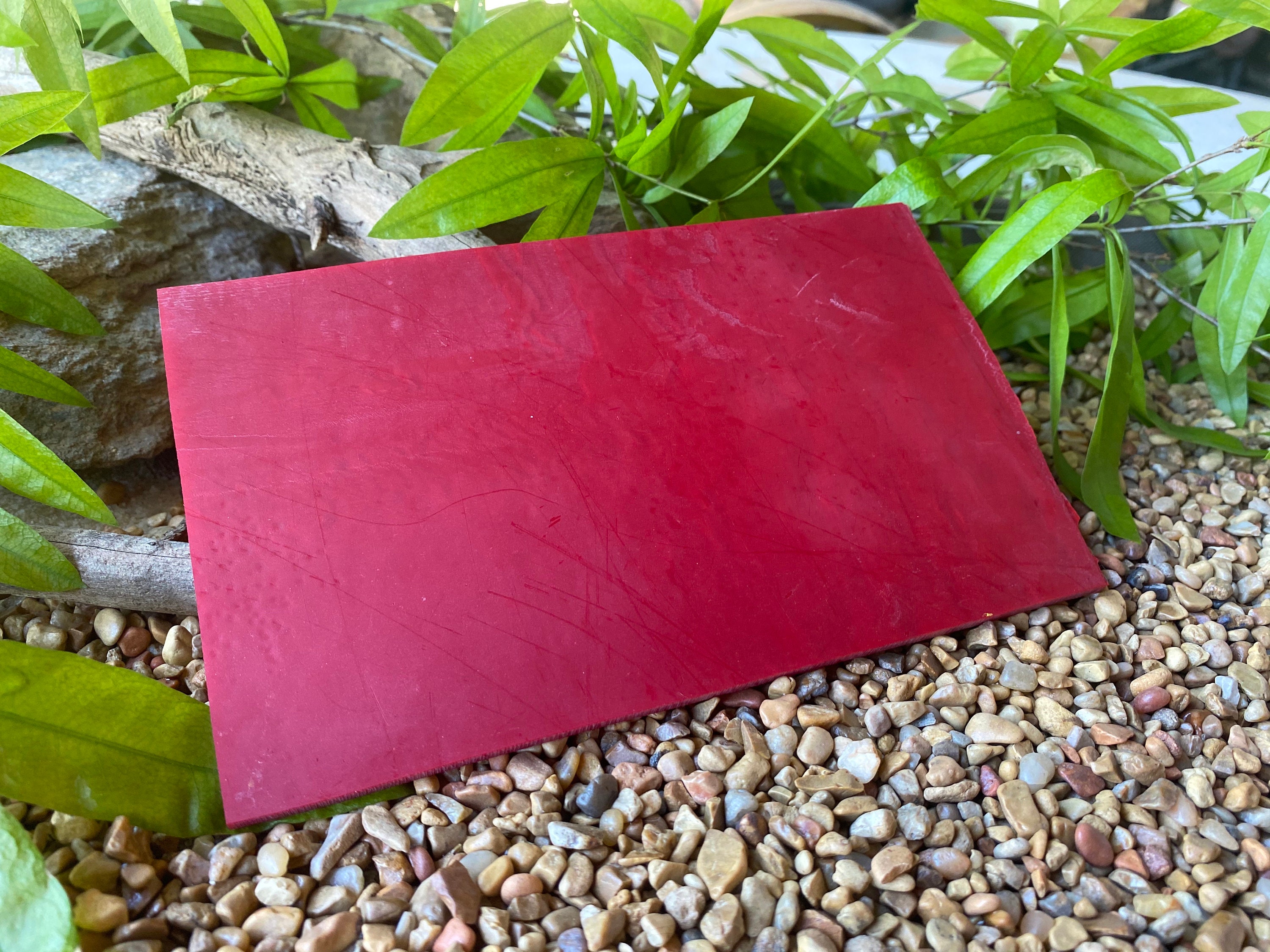 Craft Supplies & Tools CaseinGalalith Sheet Red Mosaic 6mm Molding ...