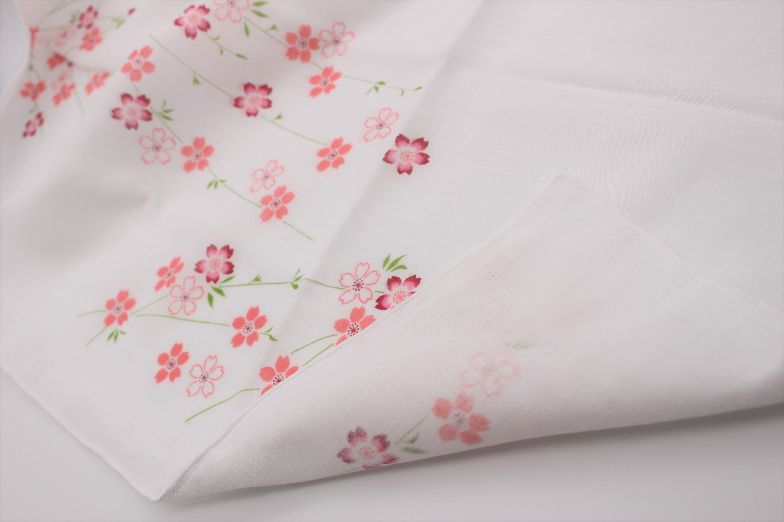 Japanese Gauze Tenugui / Japanese Cotton Cloth - Cherry Blossoms - Etsy
