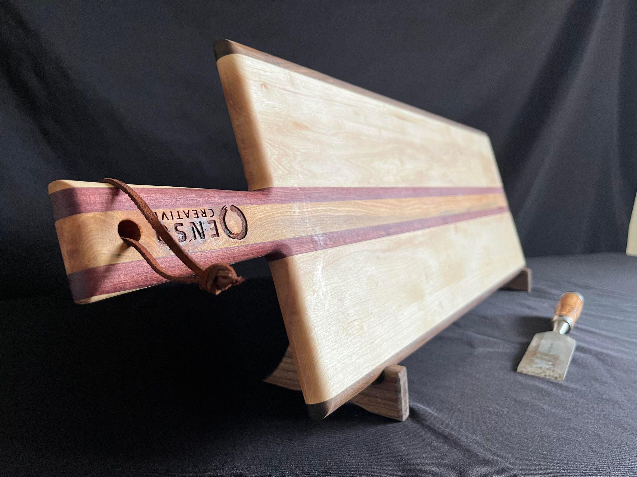 Teak Wood Stand for Cutting Board, Hand Crafted Home Decor Display ...
