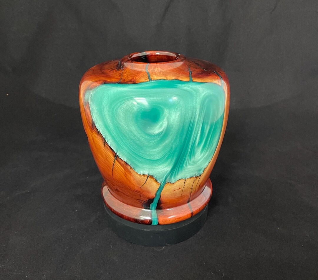 Manzanita and Everest Green Resin With Mother of Pearl Highlights ...