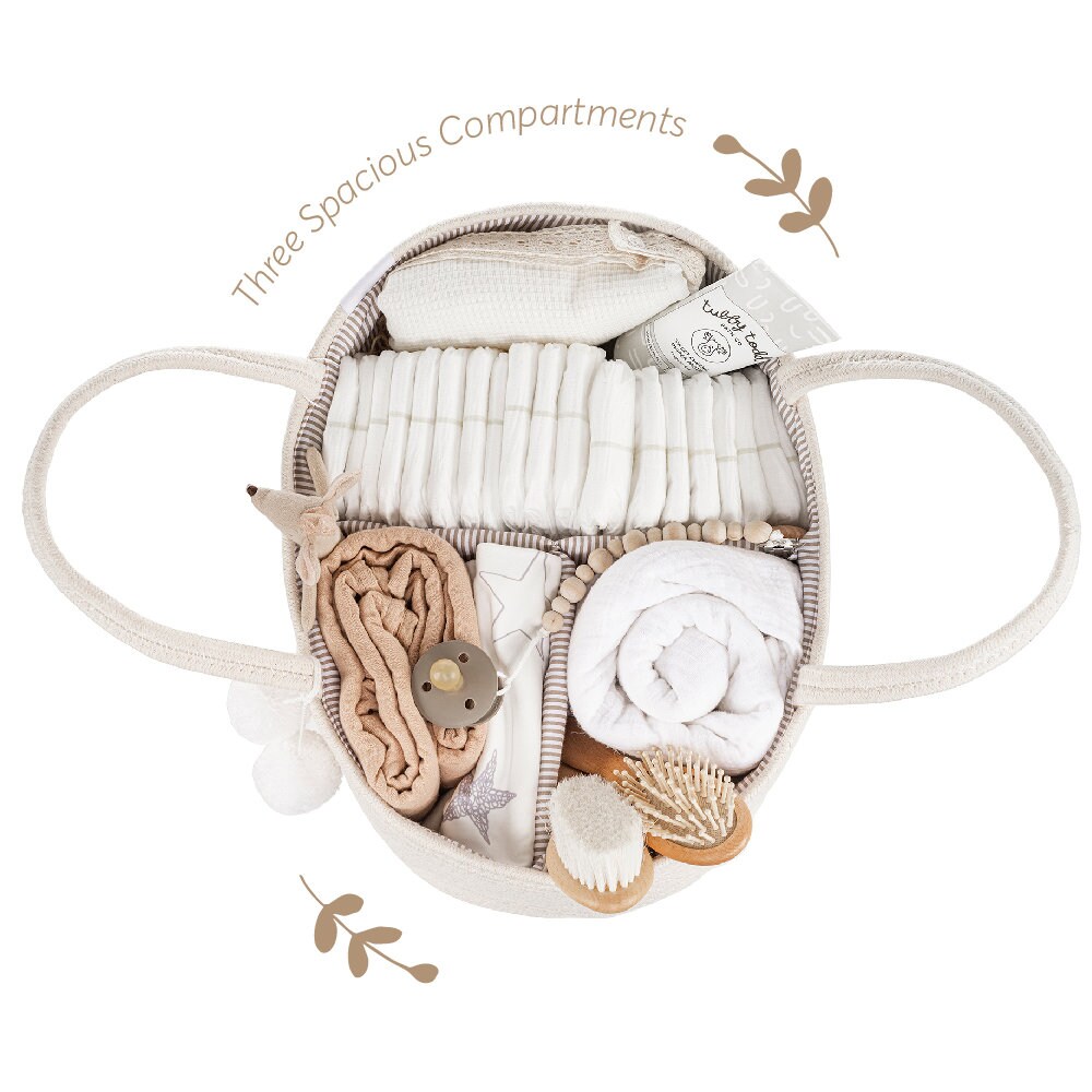 Rope Diaper Caddy Organizer/ Nursery Storage Bin/ Portable - Etsy