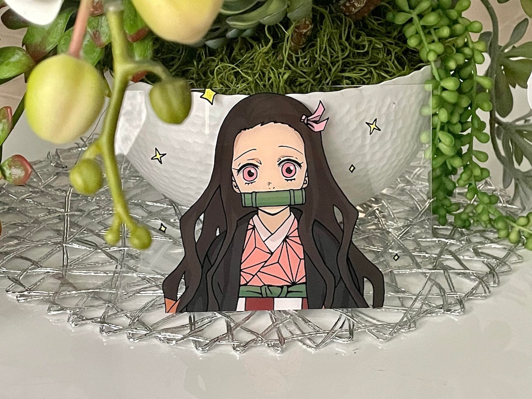 Pink Demon Girl, Anime Glass Painting || DS (5x7)