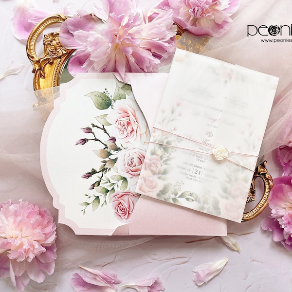 Plastic Wedding Invitation - Etsy