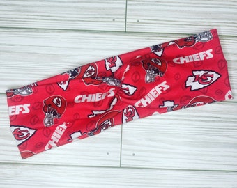 Kansas City Chiefs Black Headband Knot Headband - Etsy