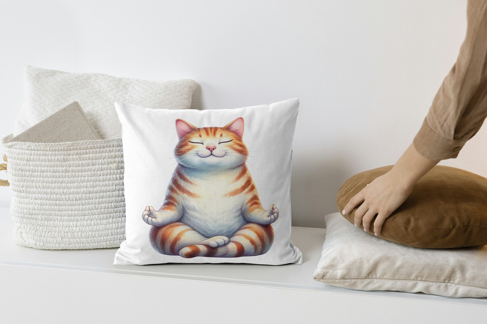 Zen Kitty Pngs | Spiritual Cat | Cute Meditation Graphics | Instant ...