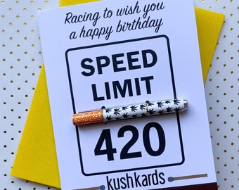 Speed Limit Birthday Card - Etsy