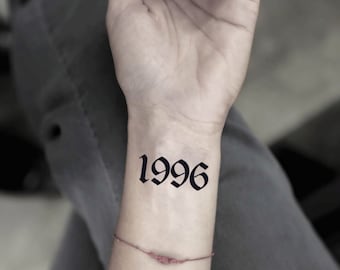 1996 Tattoo - Etsy UK