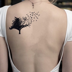 willow tree tattoo back