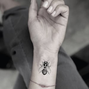 worker bee tattoo small