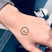 Sad Boy Face Temporary Tattoo Sticker (set of 6) - Etsy