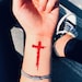 Red Cross Temporary Tattoo Sticker set of 2 - Etsy