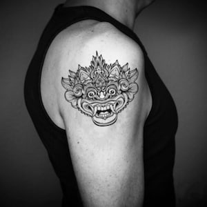 Balinese Bali Barong Temporary Tattoo Sticker (set of 2) - Etsy