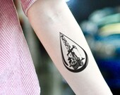 Oilfield Drilling Rig Temporary Tattoo Sticker set of 2 - Etsy