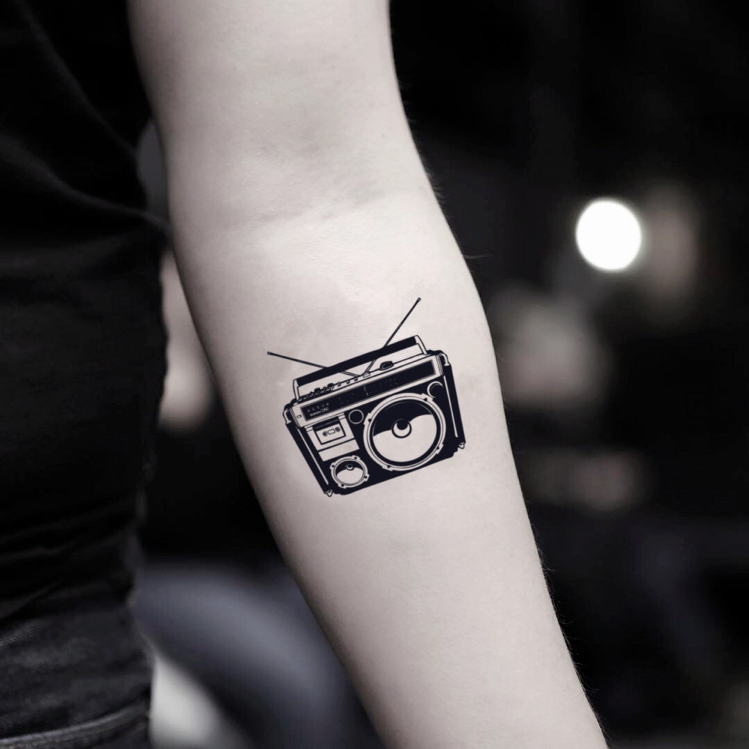 Radio Temporary Fake Tattoo Sticker (set of 2) - Etsy