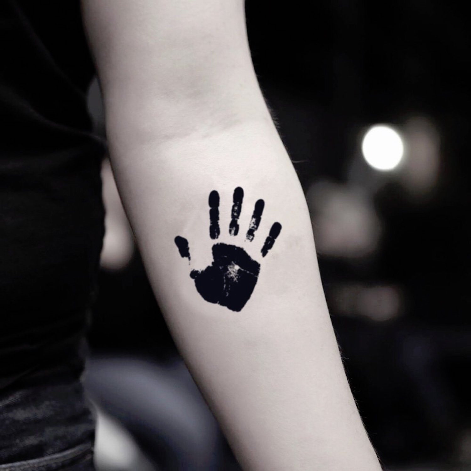 Handprint Heart Tattoo