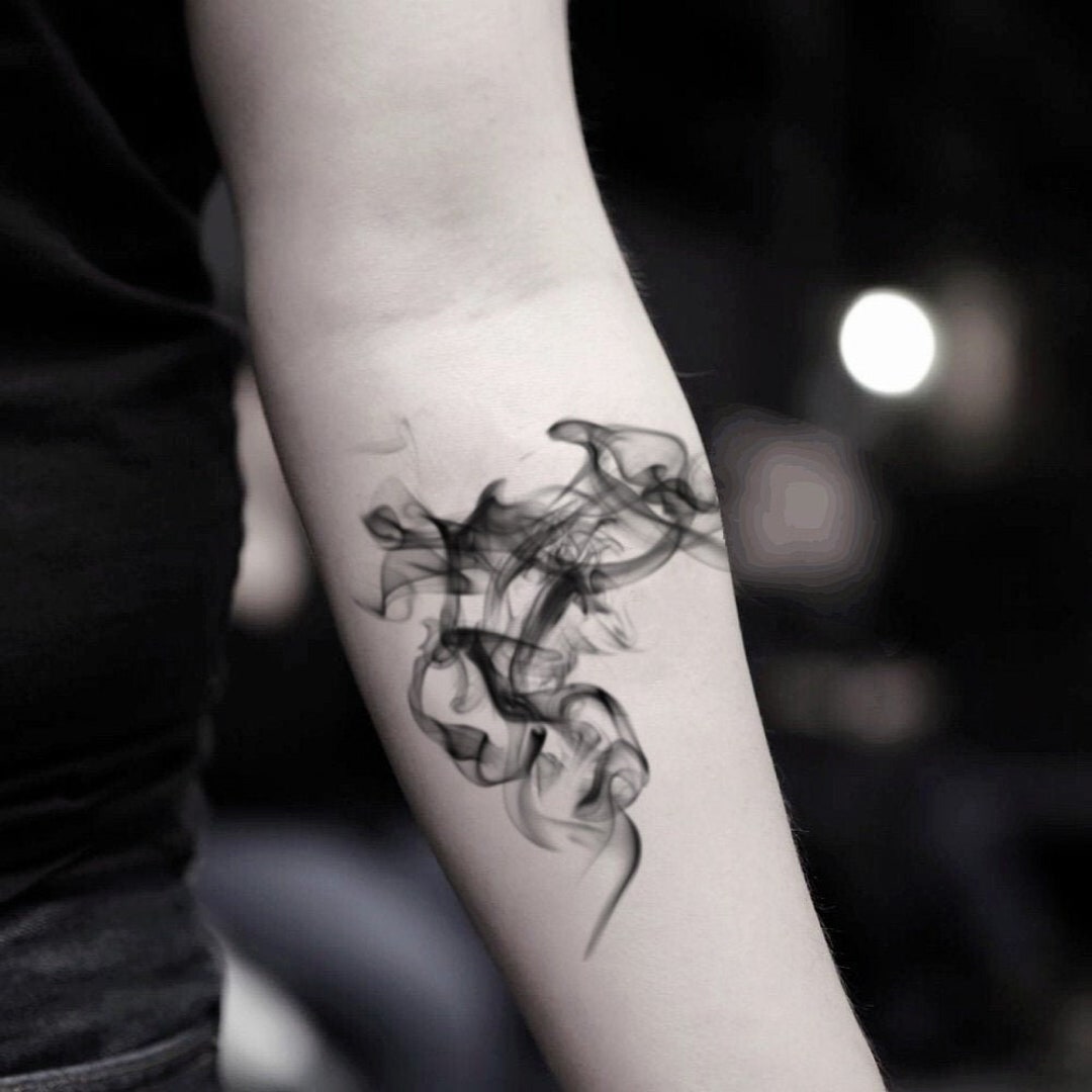 Smoke Temporary Fake Tattoo Sticker (set of 2) - Etsy