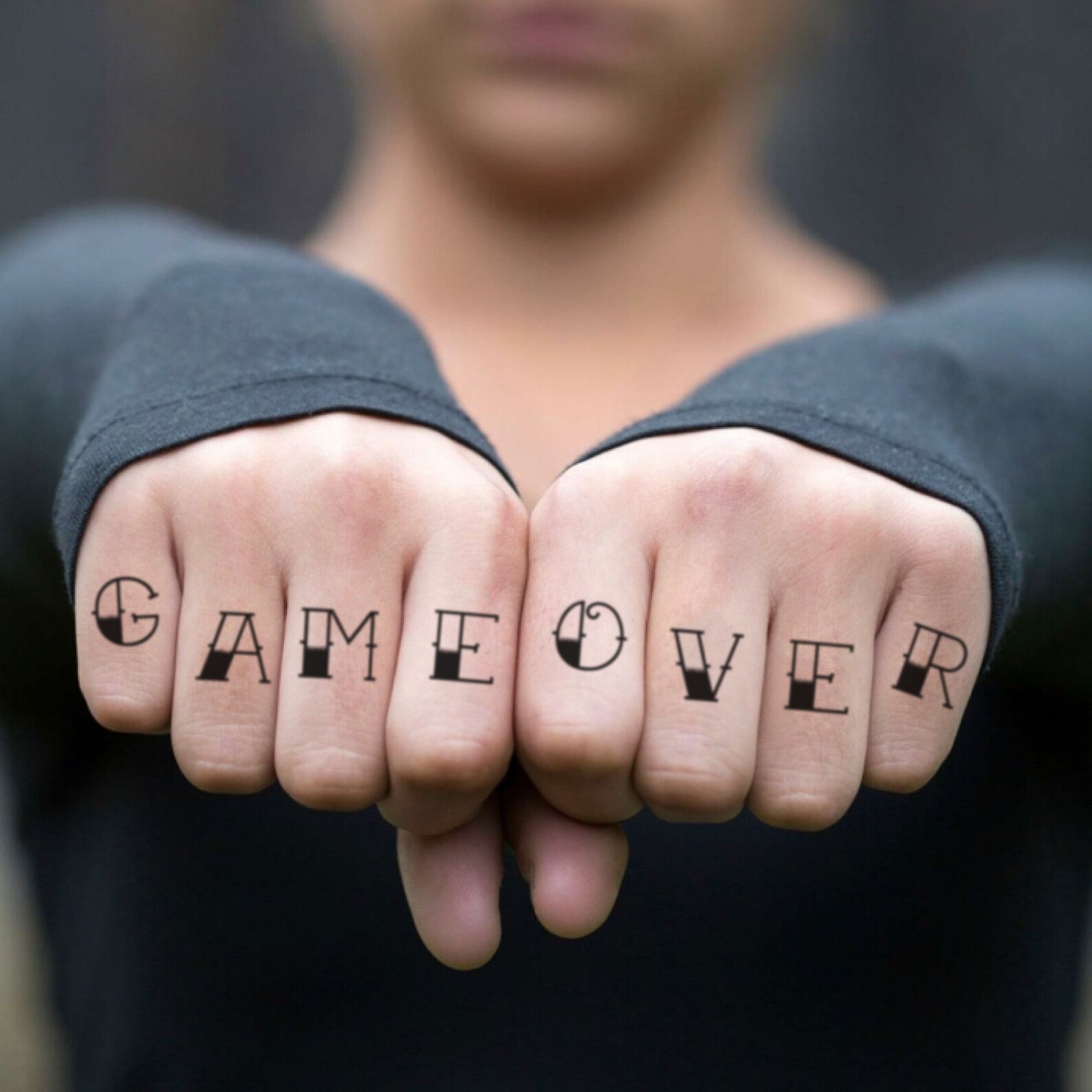 Game Over Temporary Tattoo Sticker (set of 2) - Etsy