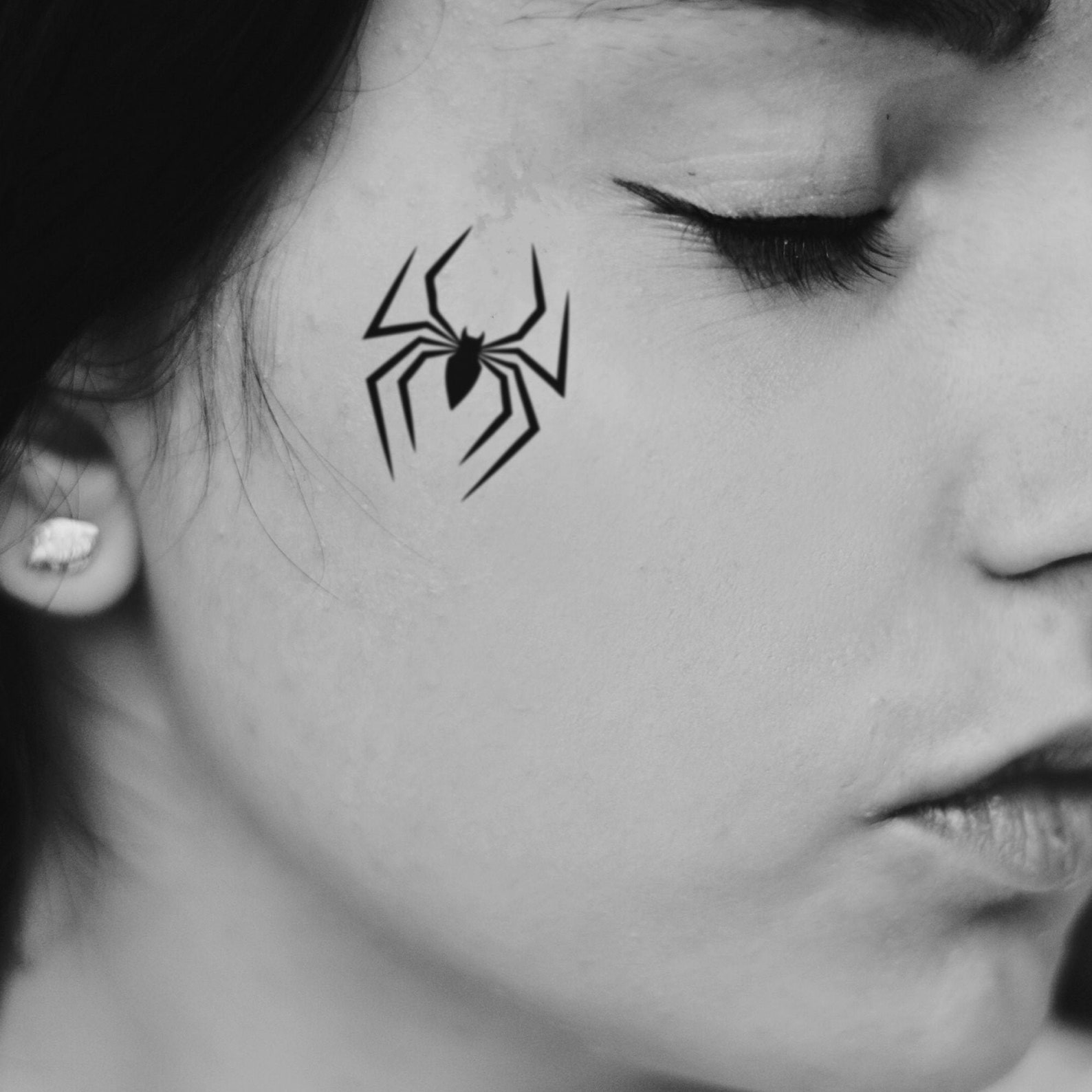 Simple Spider Temporary Tattoo Sticker (set of 4) - Etsy