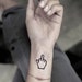 8-bit Middle Finger Temporary Fake Tattoo Sticker set of 2 - Etsy