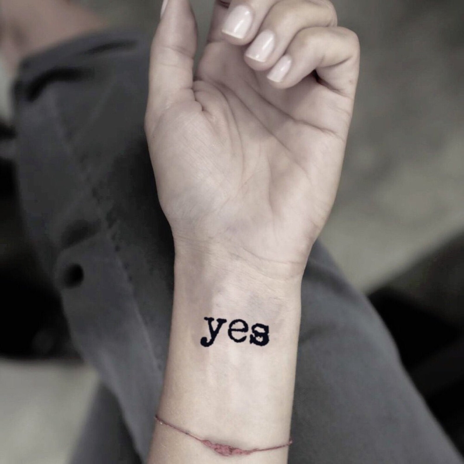 Yes Word Temporary Fake Tattoo Sticker (set of 2) - Etsy