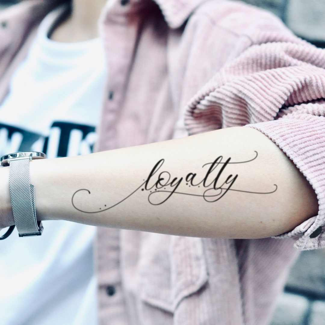 Loyalty Loyal Temporary Tattoo Sticker (set of 2) - Etsy