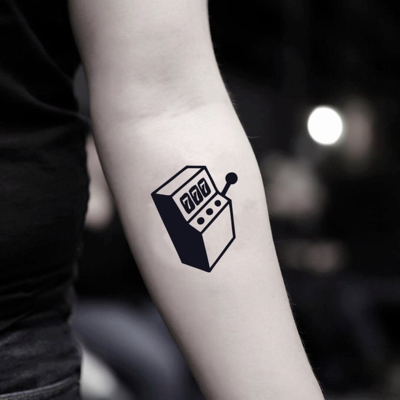 Slot Machine Temporary Fake Tattoo Sticker (set of 2) - Etsy