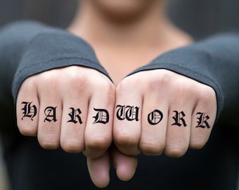 Hard Work Tattoo - Etsy