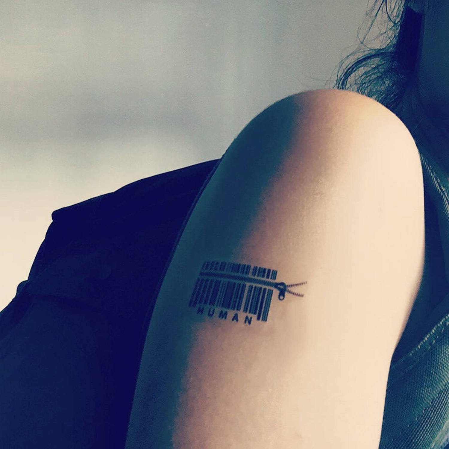 Barcode Temporary Fake Tattoo Sticker (set of 2) - Etsy