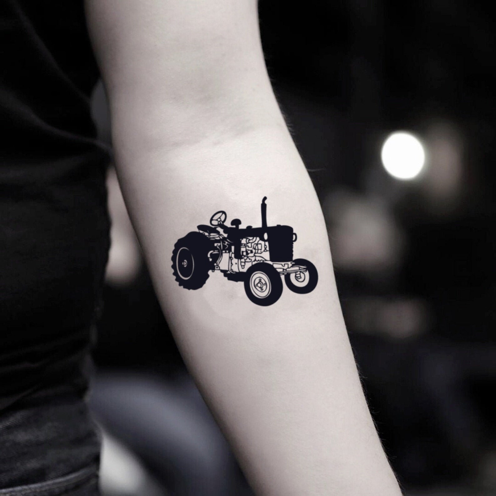Tractor Temporary Fake Tattoo Sticker (set of 2) - Etsy