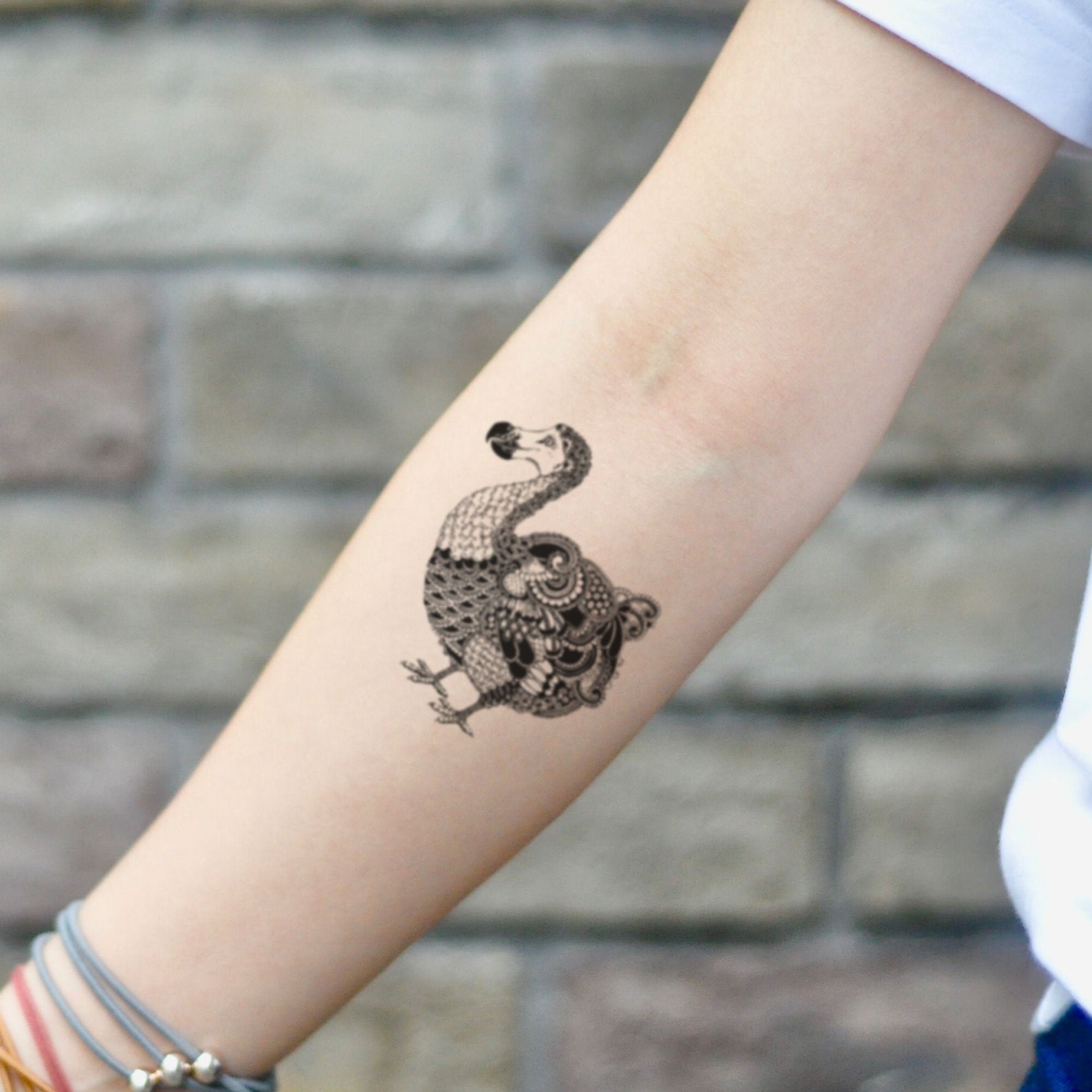 Dodo Bird Temporary Tattoo Sticker (set of 2) - Etsy