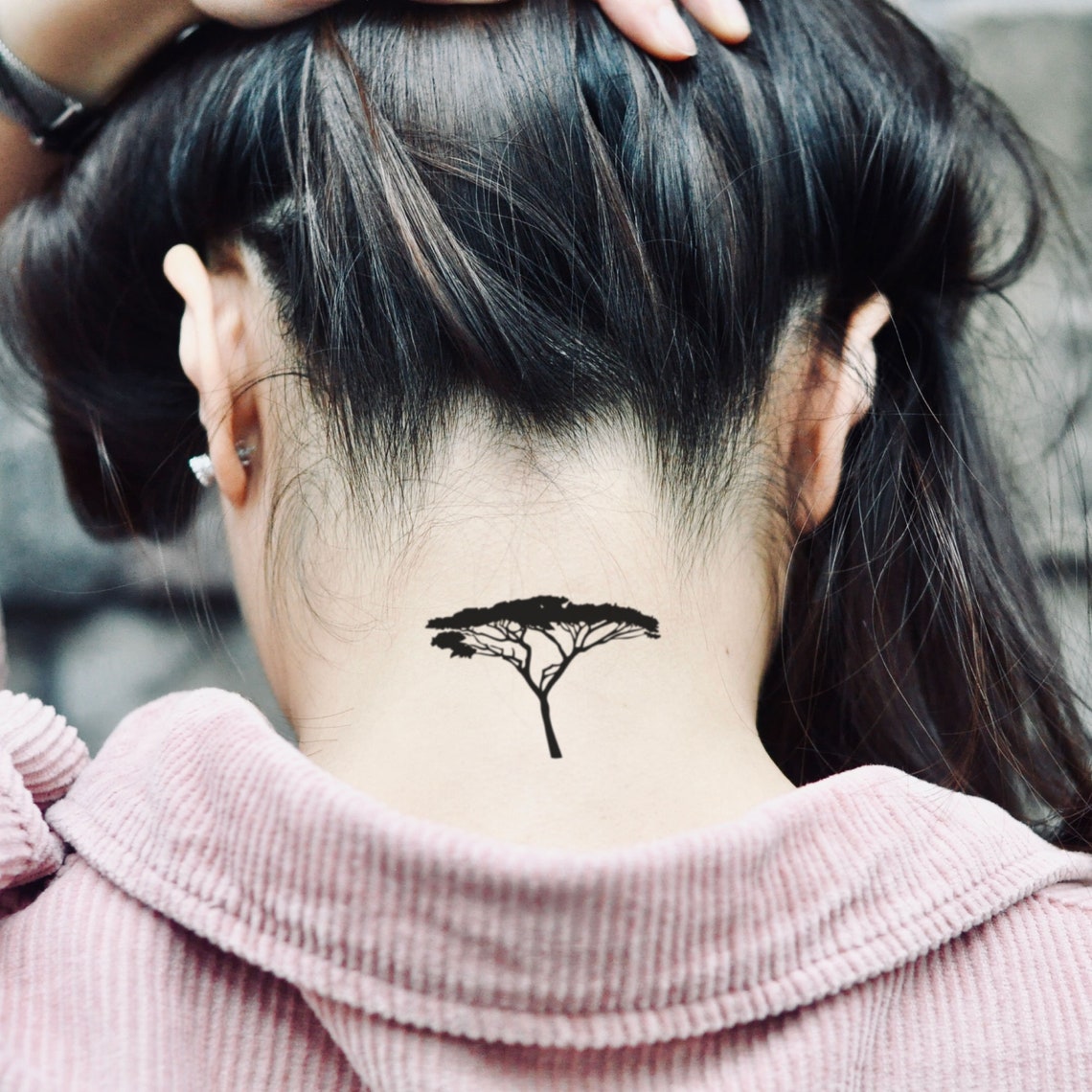 Acacia Tree Temporary Tattoo Sticker (set of 2) - Etsy