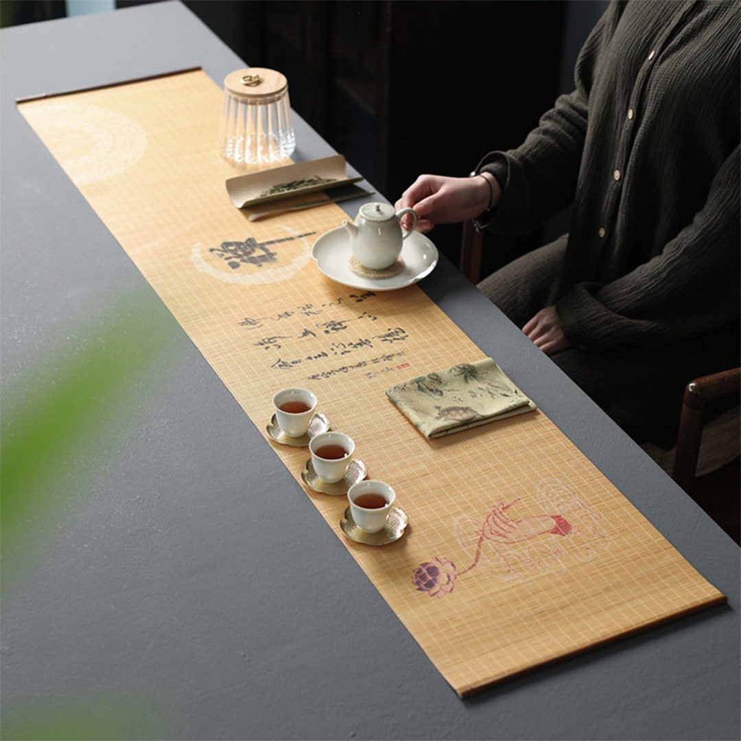 Bamboo Tea Table Matsbamboo Table Runnertable Clothkung Fu Tea Mats - Etsy