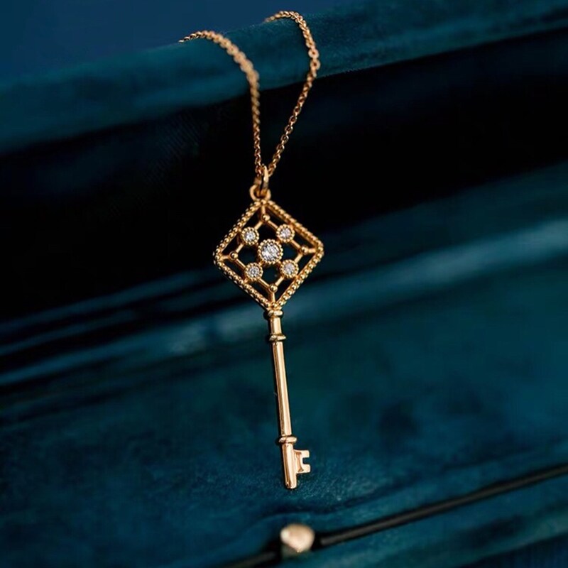 Long Key Necklace - Etsy