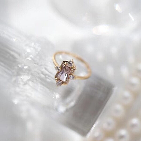 Unique Dainty Engagement Ring - Etsy