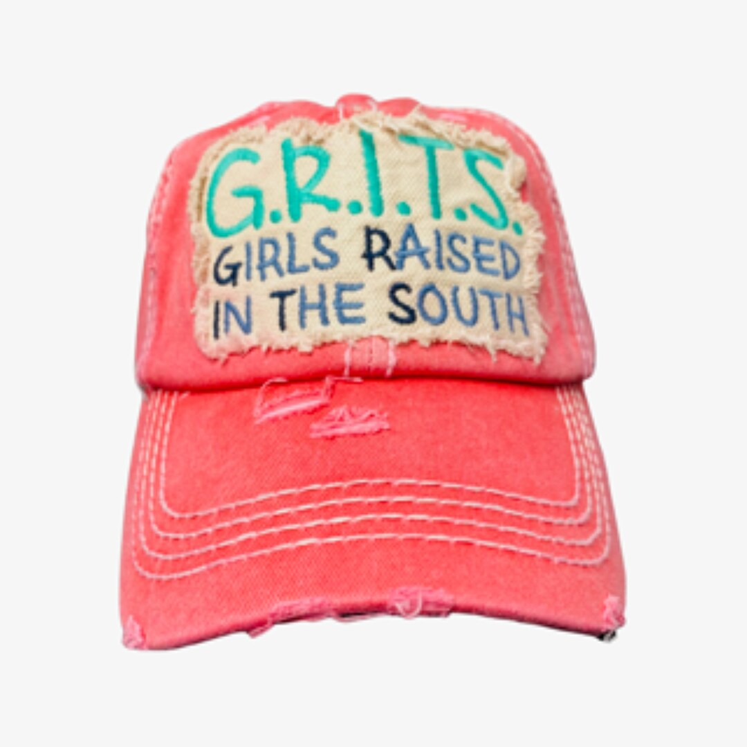 Girls Raised in the South Vintage Baseball Cap for Ladies,distressed ...