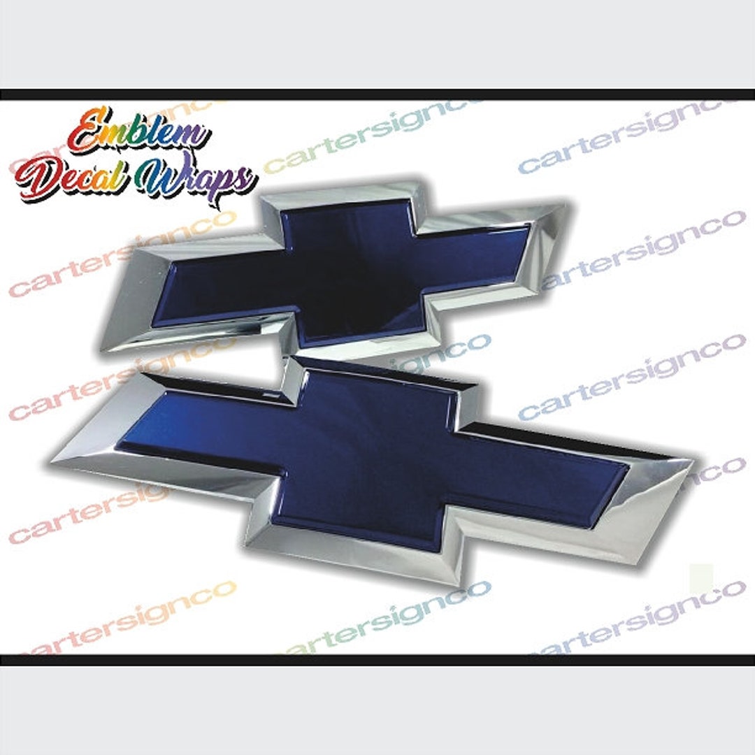 Vinyl-Wrap Chevy Bowtie Vinyl Overlay Sheets Emblem Aufkleber Overlay ...
