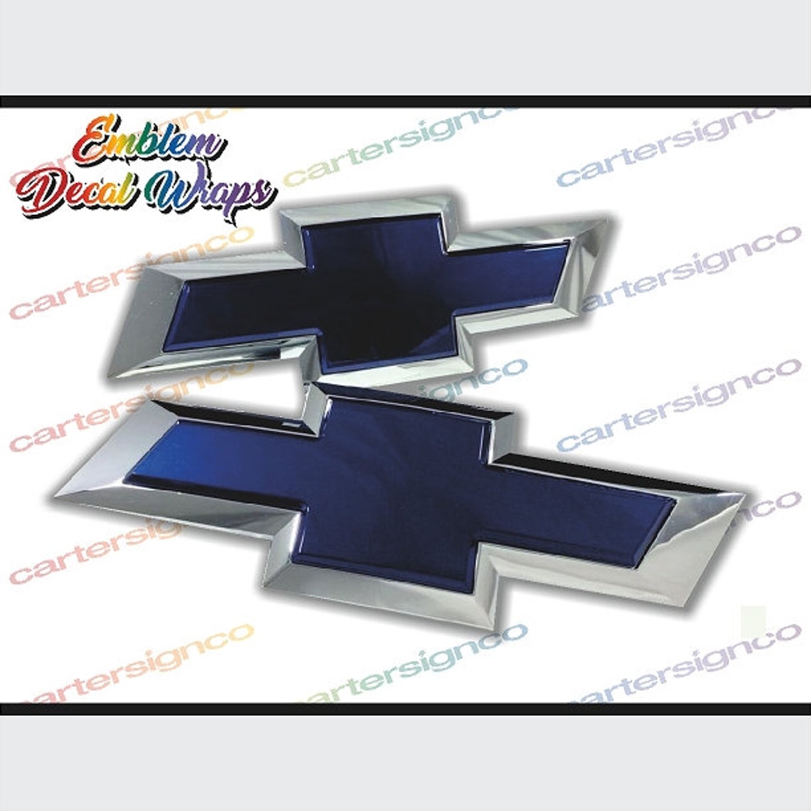 Vinyl-wrap Chevy Bowtie Vinyl Overlay Sheets Emblem Decal Overlay ...