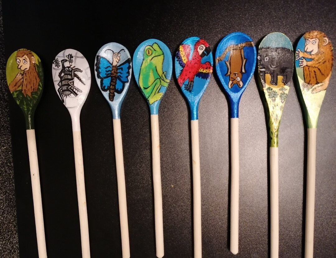 Monkey Puzzle Story Spoons - Etsy UK