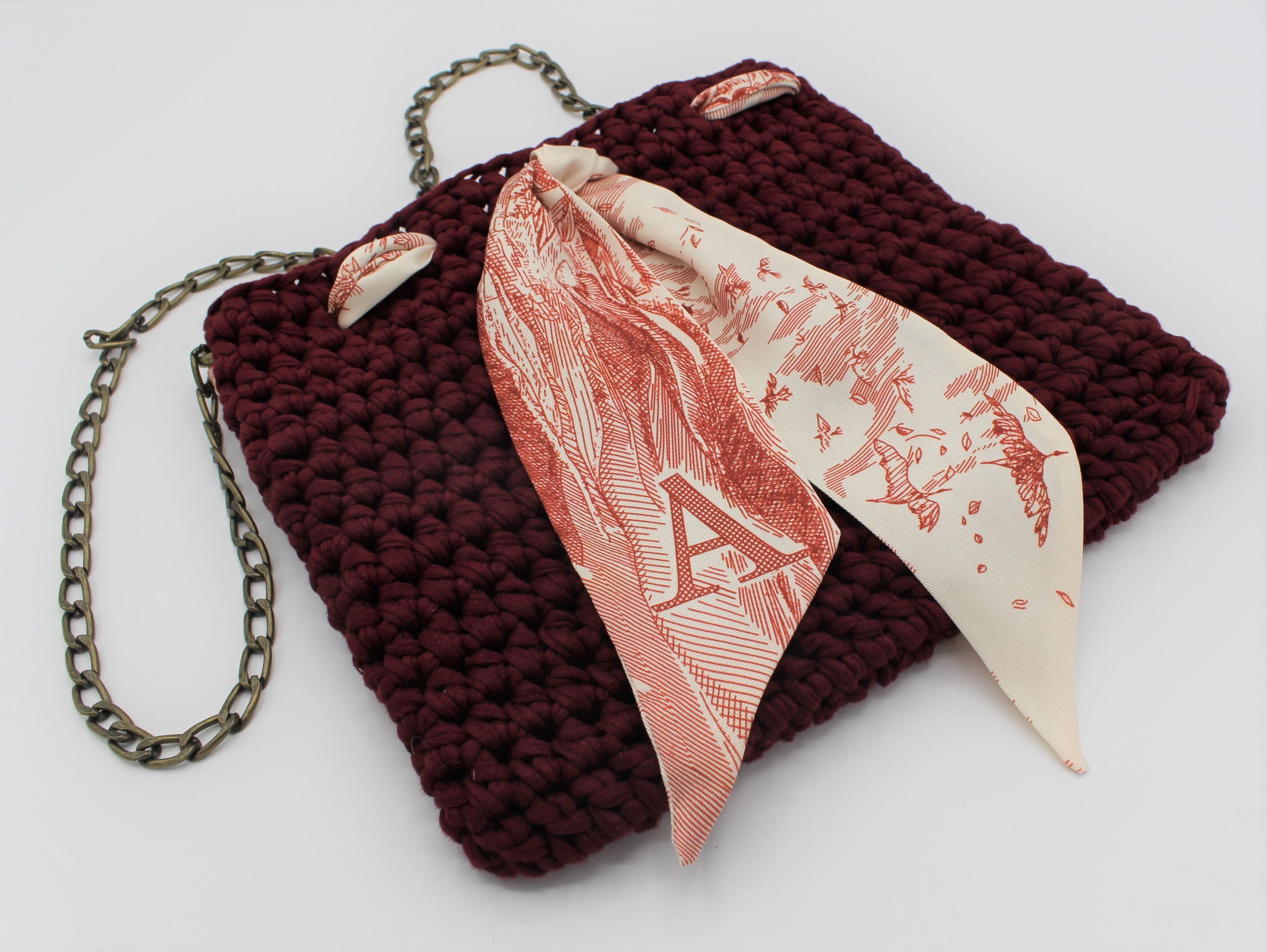 Mathilde Handbag in Crochet and Chain. - Etsy