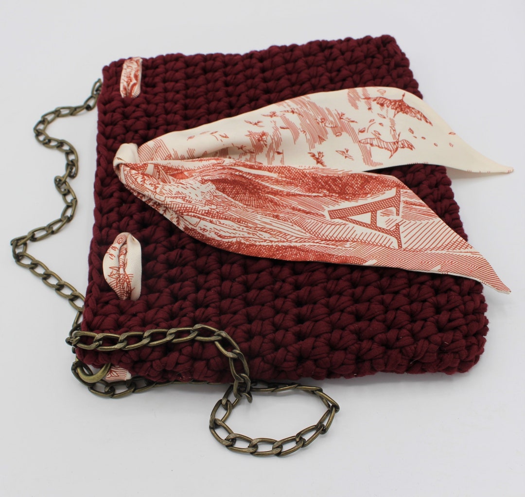 Mathilde Handbag in Crochet and Chain. - Etsy