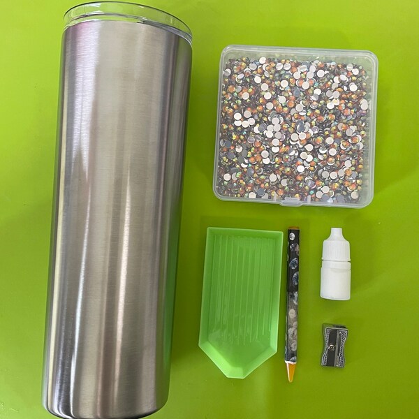Rhinestone Tumbler - Etsy