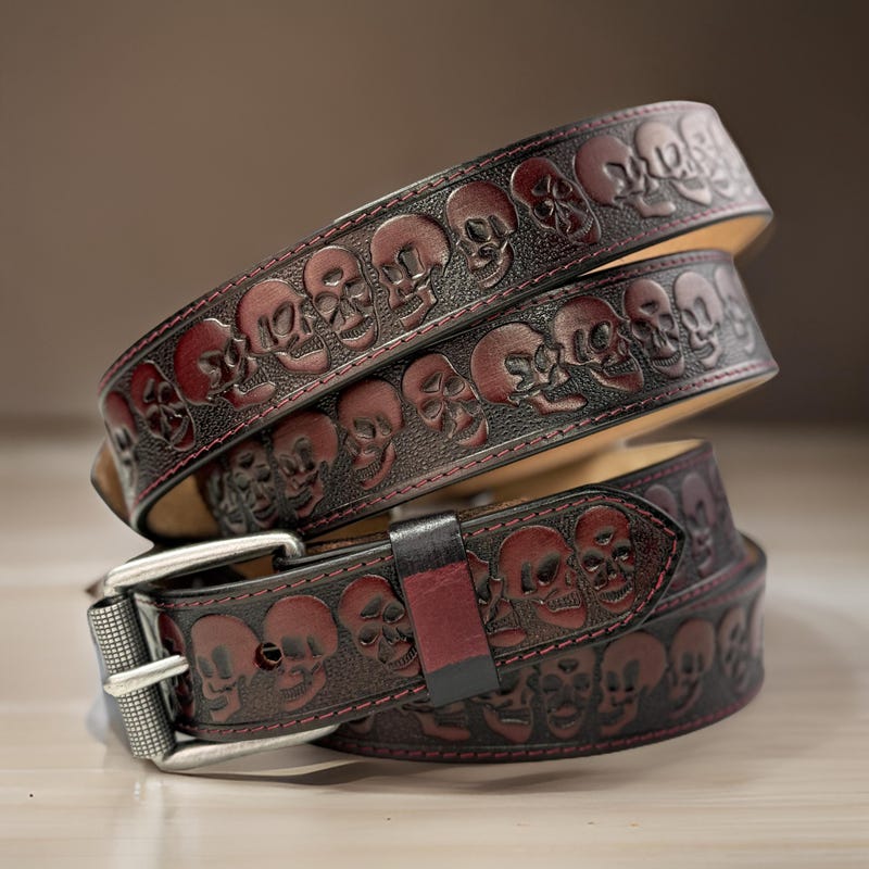 Skull Belt - Etsy