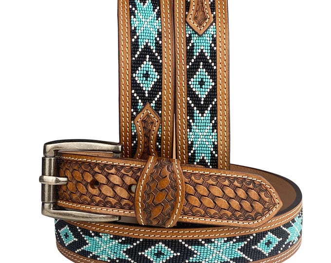 Native American Trading Post Beaded Belt-peace River Alberta-unisex - Etsy