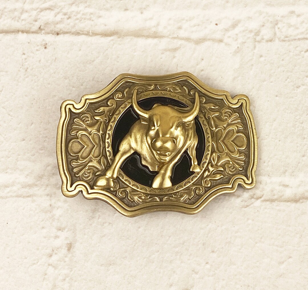 Bull Belt Buckle, Engraved MONOGRAM Belt Buckle, Personalized Belt ...